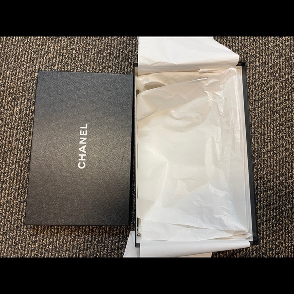 CHANEL | Shoes | Authentic Chanel Shoe Box With Tissue 3x85x5 Inches ...